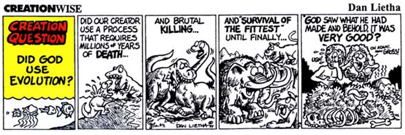 Creationwise cartoon: Did God use evolution?